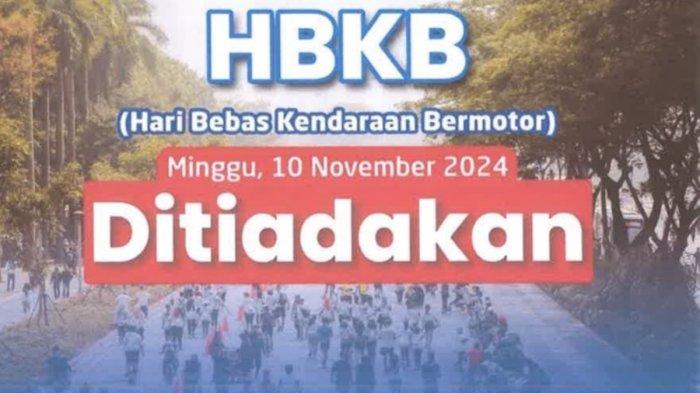 Dishub DKI Tiadakan Car Free Day 10 November, Bertepatan Hari Pahlawan - Wartakotalive.com