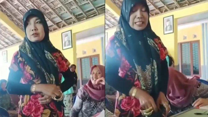 VIDEO : Viral Emak-Emak Disoraki Warga Karena Pakai Banyak Perhiasan Emas saat Ambil Bansos ...
