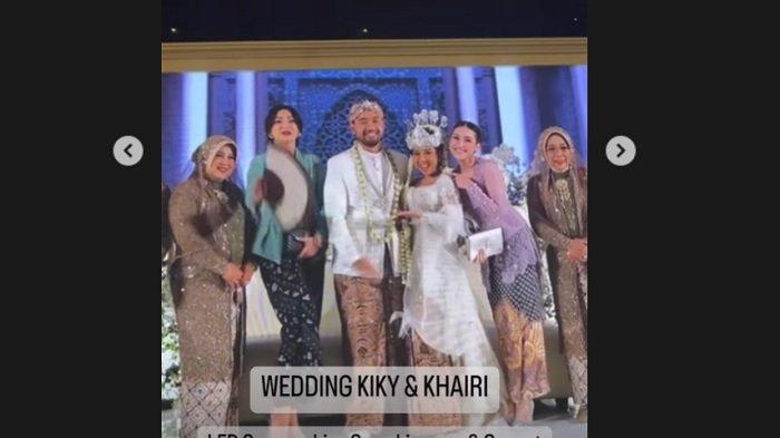 Aura Kiky Saputri Bikin Pangling Cantik Banget Menikah Dengan M.Khairi, Erick Thohir Jadi Saksi ...