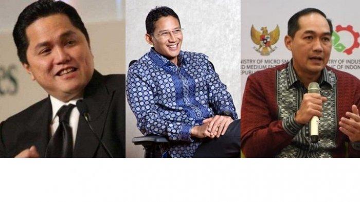Foto Lawas Erick Thohir, Sandiaga dan M Lutfi, Dulu Nongkrong Bareng, Sekarang Bantu Jokowi ...