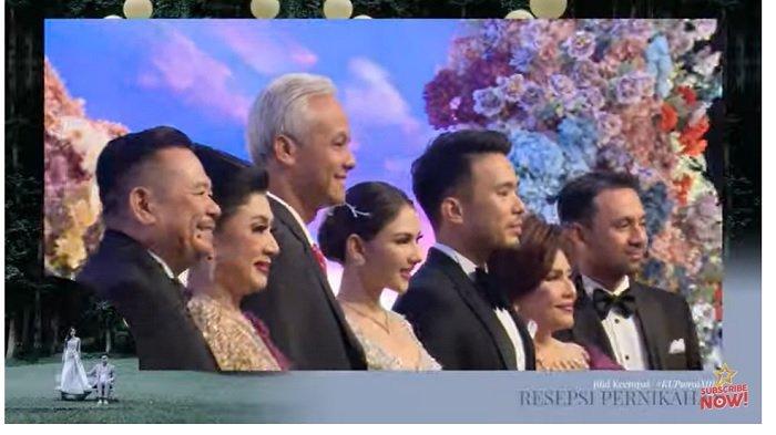 Ganjar Pranowo, Prabowo dan Anies Kompak Hadiri Resepsi Pernikahan Jessica Mila dan Yakup ...