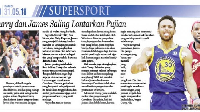 Stephen Curry dan LeBron James Saling Lontarkan Pujian - Wartakotalive.com