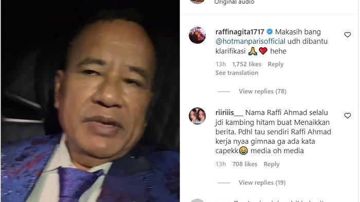 Hotman Paris Klarifikasi Raffi Ahmad Usai Ramai Artis R Diduga Terlibat Pencucian Uang Rafael ...