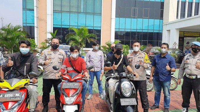 Polres Tangsel Mulai Menyerahkan Belasan Barang Bukti Motor Hasil Curian Kepada Sang Pemilik ...