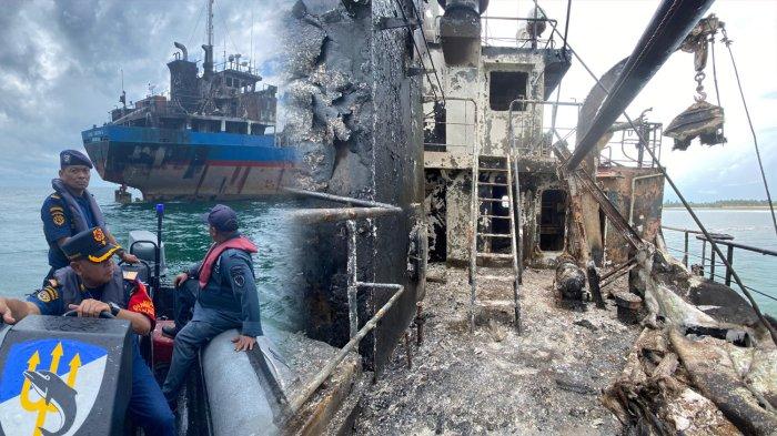 Sea And Coast Guard Kemenhub Tangani Kebakaran Kapal MV Layar Anggun 8 ...