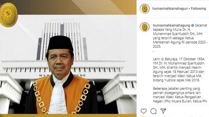 Ini Profil Ketua Mahkamah Agung yang Dipilih di Tengah Pandemi Covid-19 ...