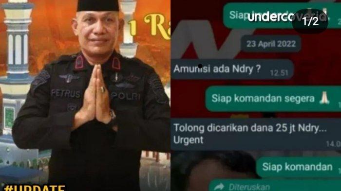 Chat Bripka Andry Ungkap Ada Kegiatan Ilegal yang Dibekingi Kombes Petrus dan Pimpinan 'Tanjung ...