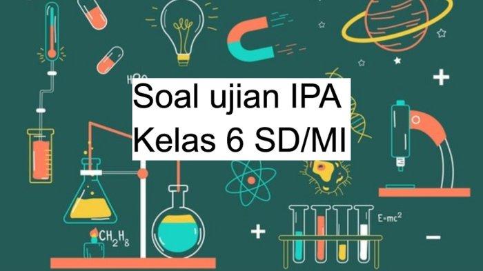 50 Soal Try Out Ujian Sekolah Kelas 6 SD/MI Pelajaran IPA dan Kunci Jawaban - Wartakotalive.com
