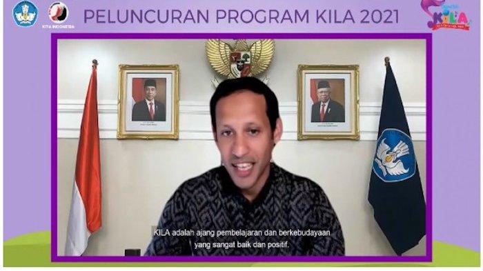 Nadiem Makarim Luncurkan Kurikulum Merdeka, Tidak Ada Paksaan ke Sekolah - Wartakotalive.com