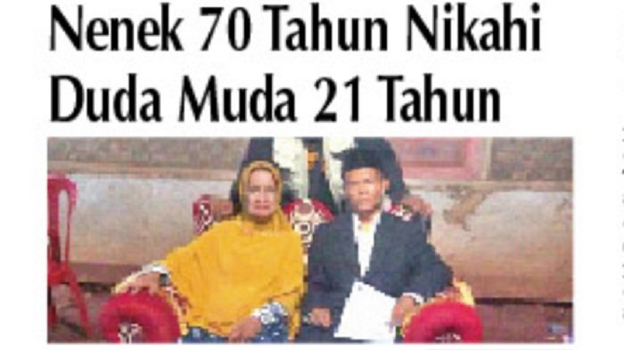 Nenek 70 Tahun Nikahi Duda Muda 21 Tahun Wartakotalive