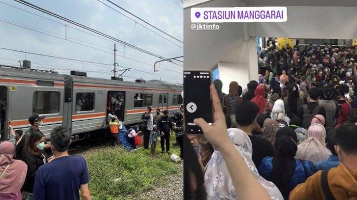 KRL Rute Manggarai - Tanah Abang Mandek, KAI Commuter Jelaskan ...