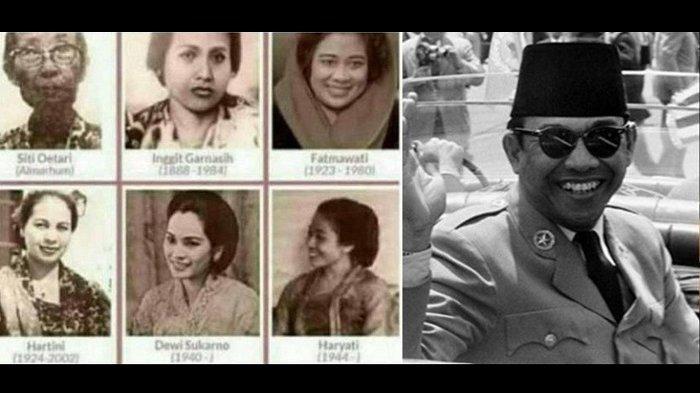 Berikut Kisah Cinta Sembilan Istri Soekarno, Tujuh Diantaranya ...