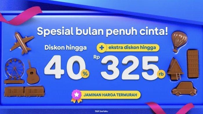 Momen Valentine, Tiket.com Kasih Promo Diskon 40 Persen Plus Ekstra Diskon hingga Rp 325.000 ...