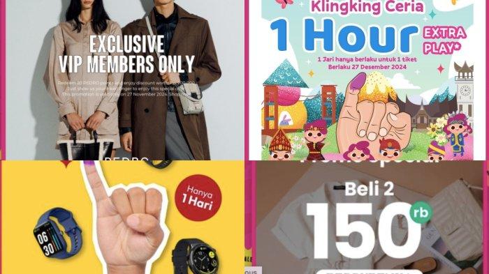 Promo Pilkada 2024 Aneka Fesyen, Mainan, Gadget Diskon hingga Buy 1 Get ...