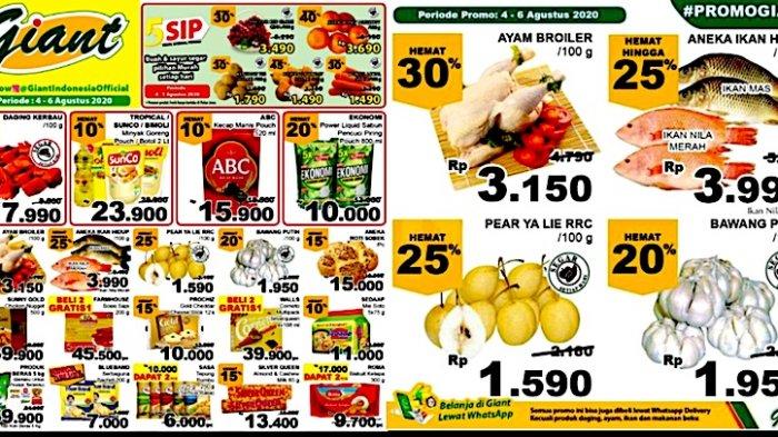 Promo Giant 4-6 Agustus dari Minyak Goreng, Snack, Hingga Popok Hemat ...