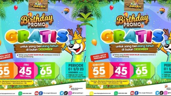 Wisata Jakarta: The Jungle Waterpark Berikan Promo Gratis Buat yang Ulang Tahun di Desember 2022 ...