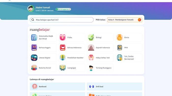 Ruangguru Luncurkan Ruangbelajar Web, Kemudahan Akses Materi Belajar ...