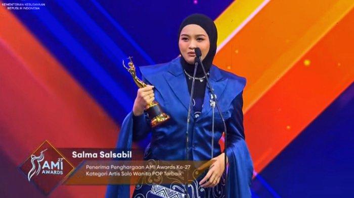 Mahalini dan Raisa Keok, Salma Salsabil Raih Artis Solo Wanita Pop Terbaik Versi AMI Awards 2024 ...