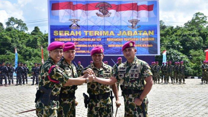 Danpasmar 3 Pimpin Sertijab Danyonmarhanlan XIV & Pengukuhan Danyontaifib 3 Mar - Wartakotalive.com