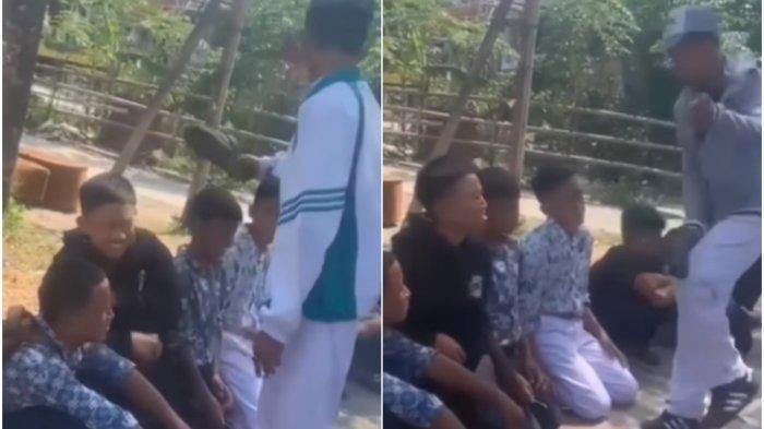 VIDEO : Viral Aksi Siswa SMP Tampar Sejumlah Adik Kelas dengan Sandal, Alasannya Sudah Jadi ...