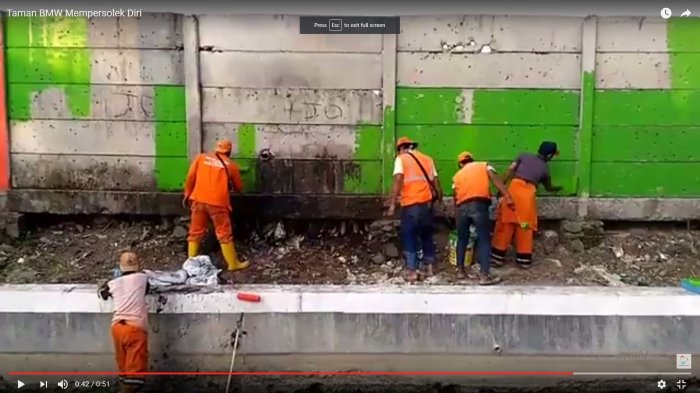 VIDEO: Pagar Taman BMW Dicat, Segera Dibangun Stadion? - Wartakotalive.com