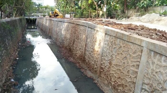 Turap Perumahan Labrata yang Ambrol Selesai Diperbaiki - Wartakotalive.com