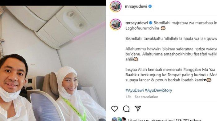 Senyum Sumringah Regi Datau Berangkat Umrah Bareng Ayu Dewi - Wartakotalive.com
