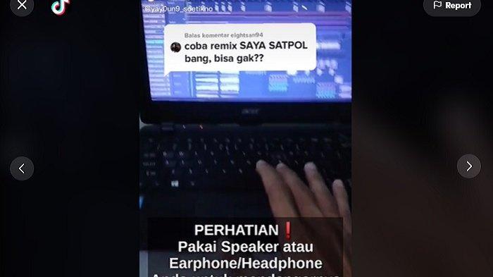 Video TikTok Lagu Remix 'Saya Satpol' Karya Yayoung Soetikno Viral ...