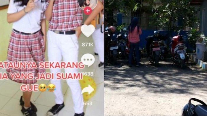 Viral di Medsos Berawal Kepleset di Parkiran Sekolah, Kisah Cinta ...