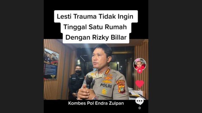 Lesti Kejora Tegas Tak Mau Lagi Serumah Dengan Rizky Billar - Wartakotalive.com