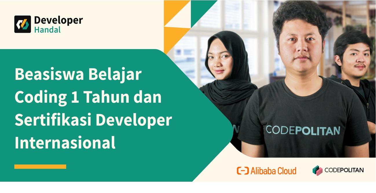 Ada Beasiswa Belajar Coding 1 Tahun untuk 3 Ribu Orang dari Codepolitan dan Alibaba Cloud ...