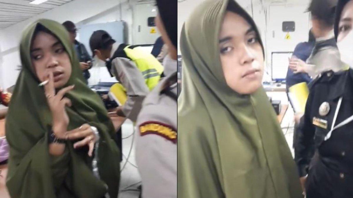 Nyamar Pakai Cadar saat Beraksi, Viral Copet di Masjid Al Jabbar Santai Merokok saat Terciduk ...