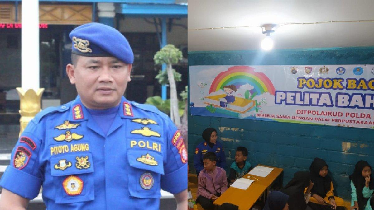 Ide Cerdas Polairud Polda DIY Bangun Pojok Baca Pelita Bahari: Anak ...