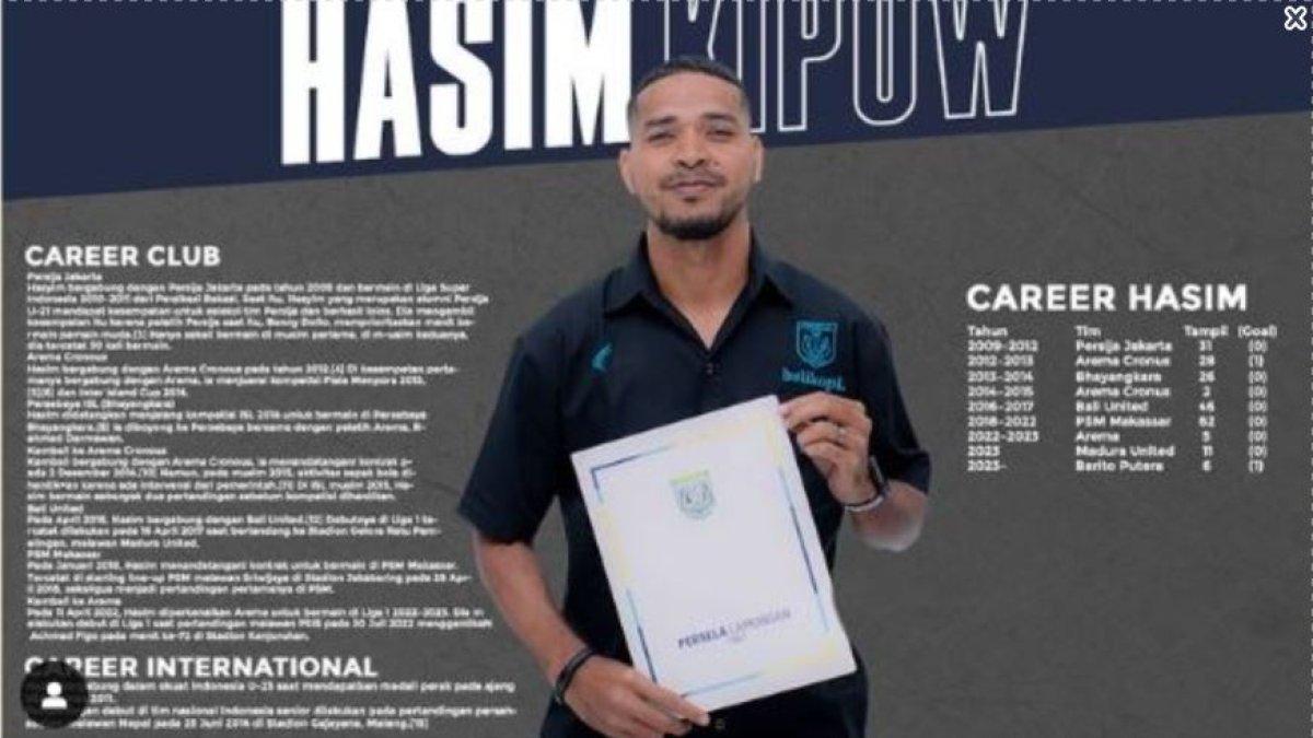 Profil Hasim Kipuw: Eks Barito Putera Jebolan Timnas Indonesia, Amunisi ...