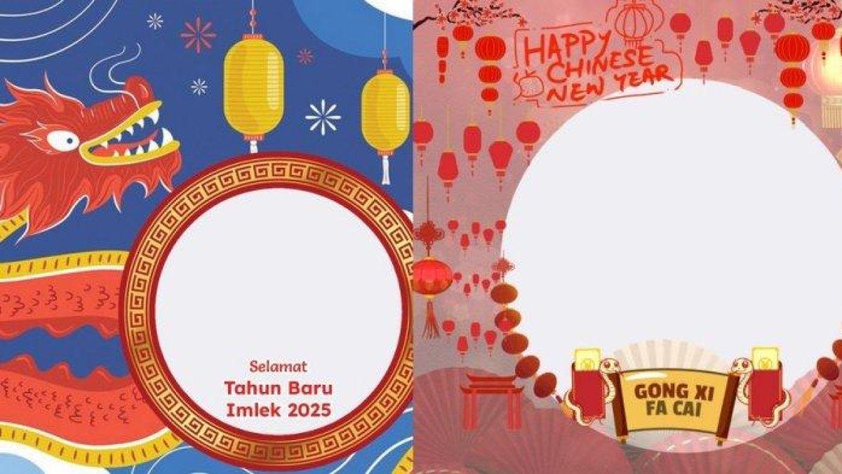 Cara Buat Twibbon Imlek 2025 atau Chinese Lunar New Year 2576 Kongzili ...