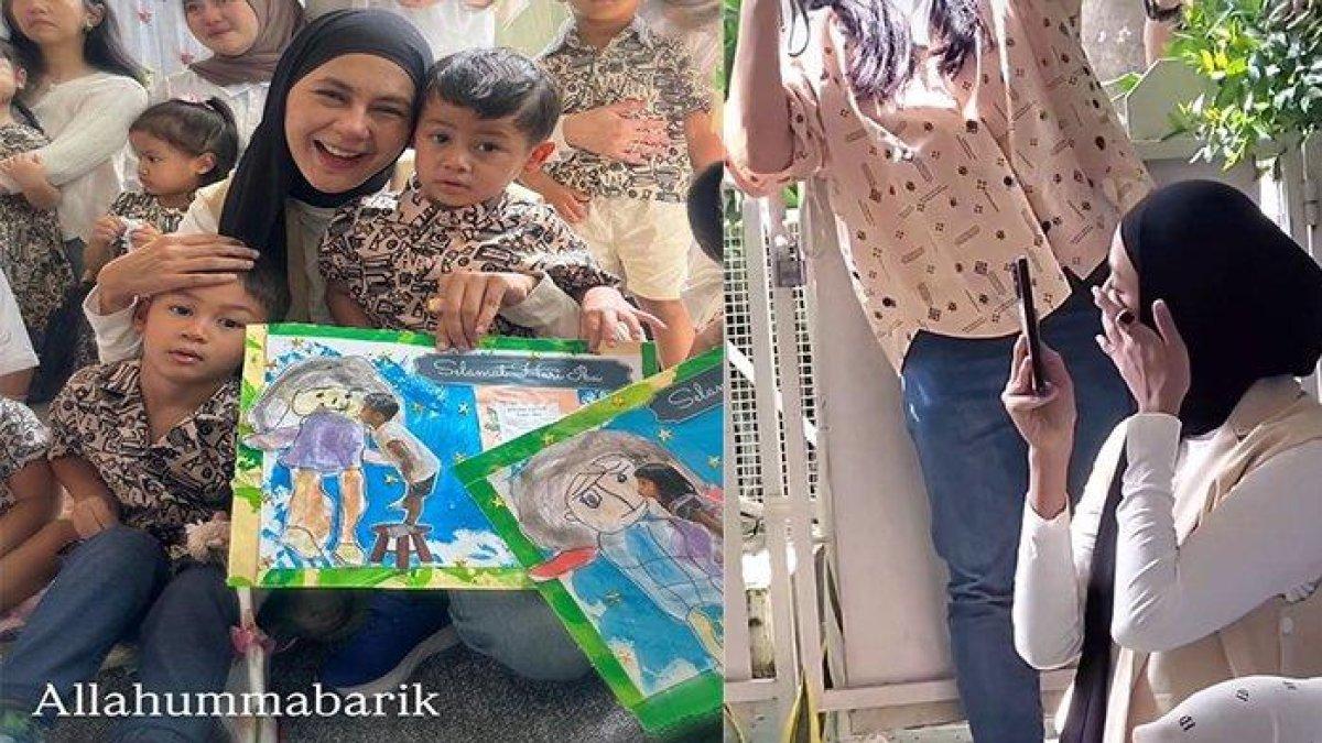 Momen Haru Paula Verhoeven Menangis saat Bertemu Kiano dan Kenzo di Hari Ibu - Tribun Wow