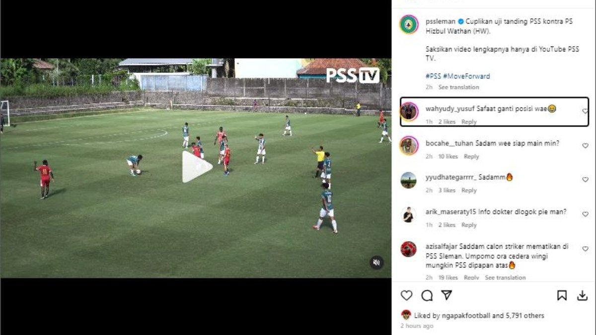 Sosok di Luar Dugaan Banjir Sorotan di Sesi Uji Coba PSS Sleman, BCS ...