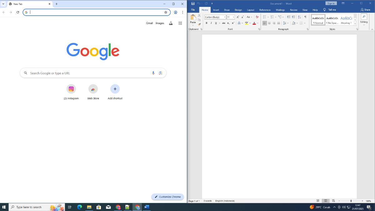 Gampang Banget, Ternyata Begini Cara Bagi Layar Jadi 2 Bagian di Laptop ...