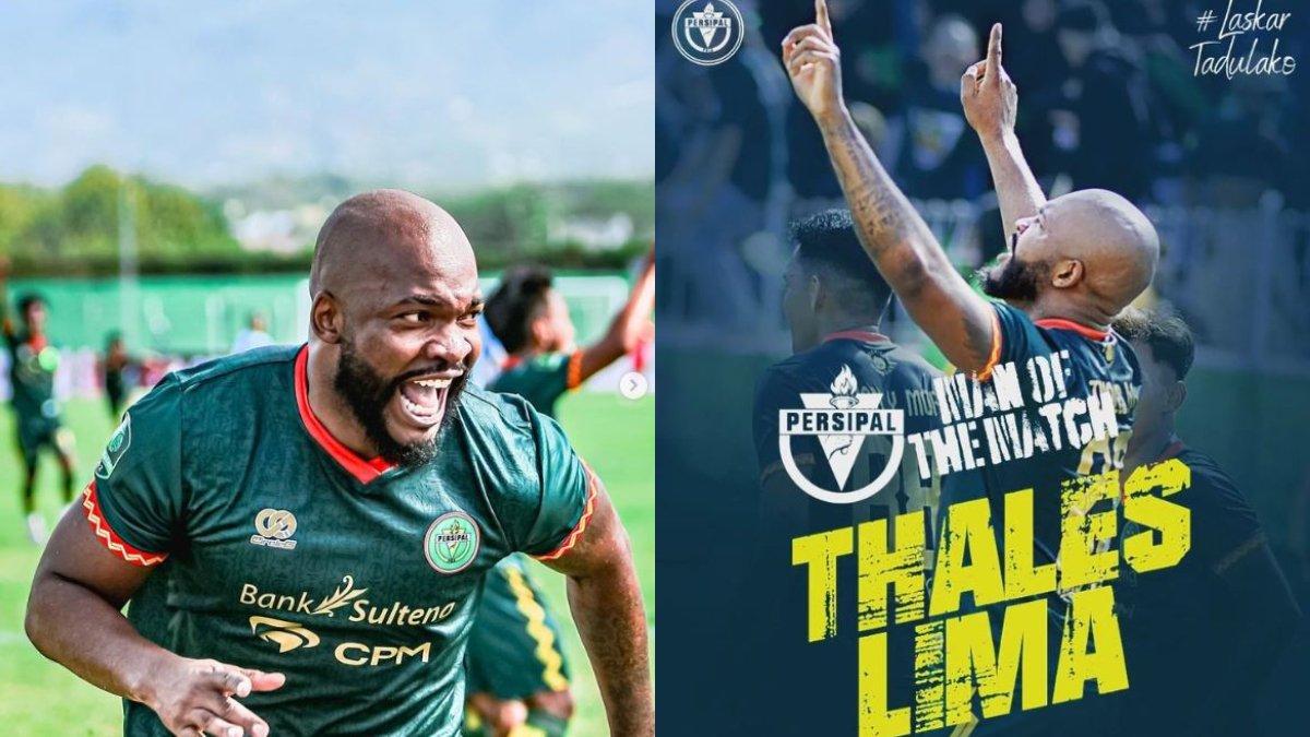 Profil Thales Lima, Pemain Persipal Palu Asal Brasil yang Bakal Absen saat Melawan Kalteng Putra ...