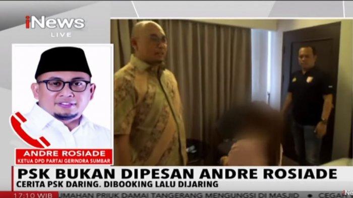 Ikut Gerebek PSK di Kamar Hotel, Andre Rosiade: Tidak Punya Niat ...