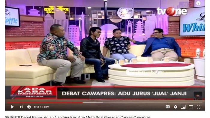 Debat Panas dengan Adian Napitupulu, Arie Mufti sampai Minta Maaf ke ...