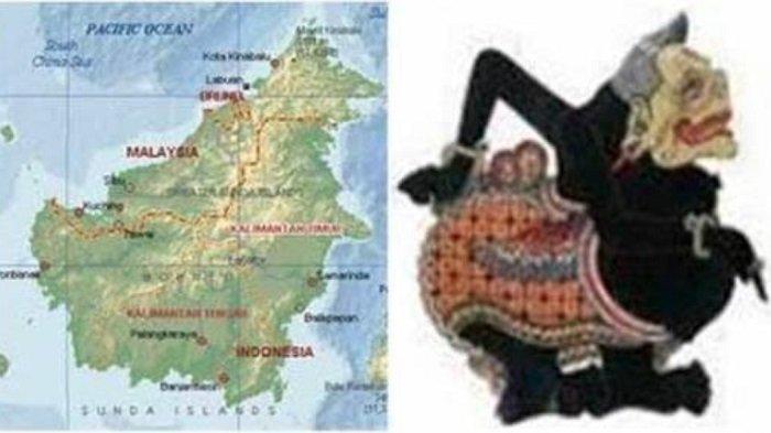 Viral di Twitter Bentuk Pulau Kalimantan Mirip Semar, Adakah Kaitannya ...