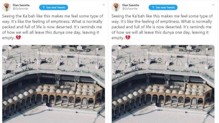 Video Penampakan Area Kabah yang Kosong dari Jemaah karena Dilakukan ...