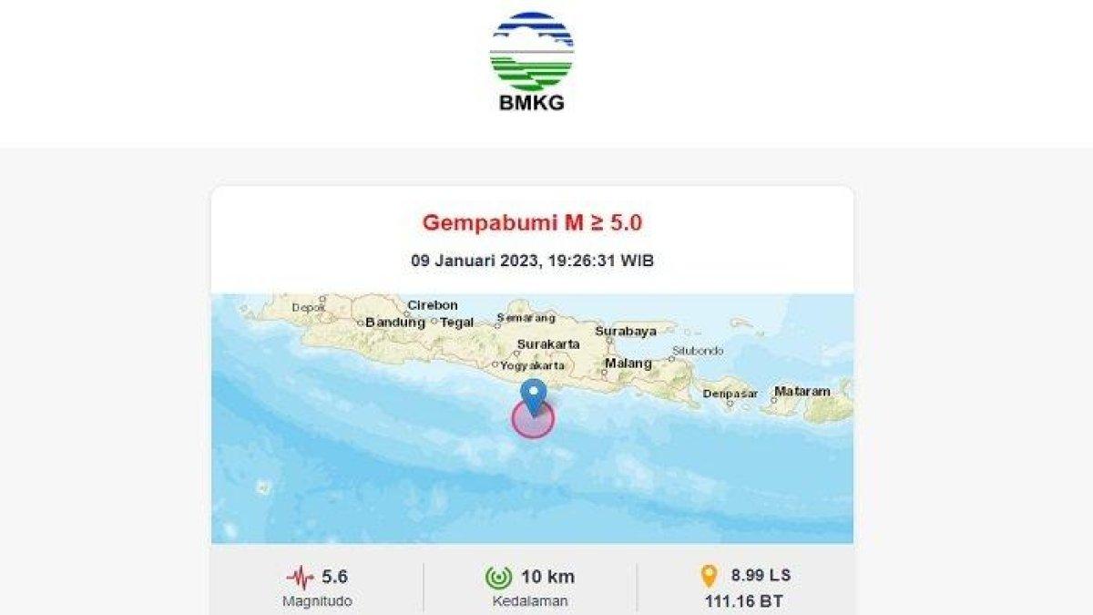 Gempa Bumi Guncang Pacitan, Jawa Timur, BMKG Sebut Termasuk Gempa Megathrust Selatan Jawa ...