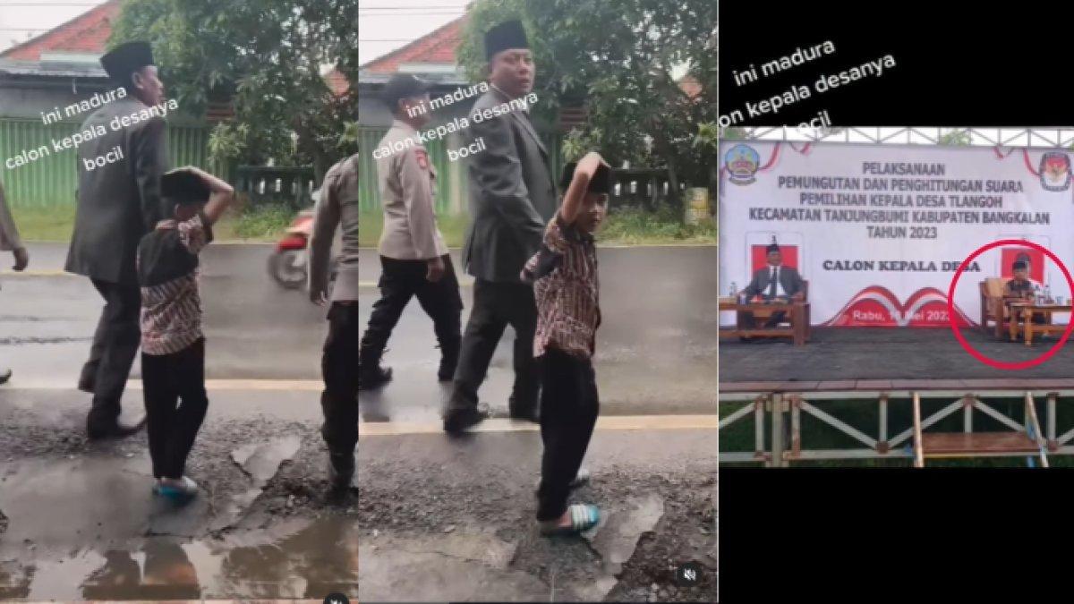 HEBOH Video Calon Kades Bocil di Madura, sampai Diantar Naik Panggung ...