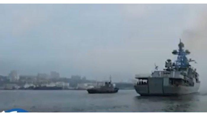 VIDEO Penampakan Latihan Militer Rusia di Samudera Pasifik, Kerahkan Puluhan Armada Perang ...