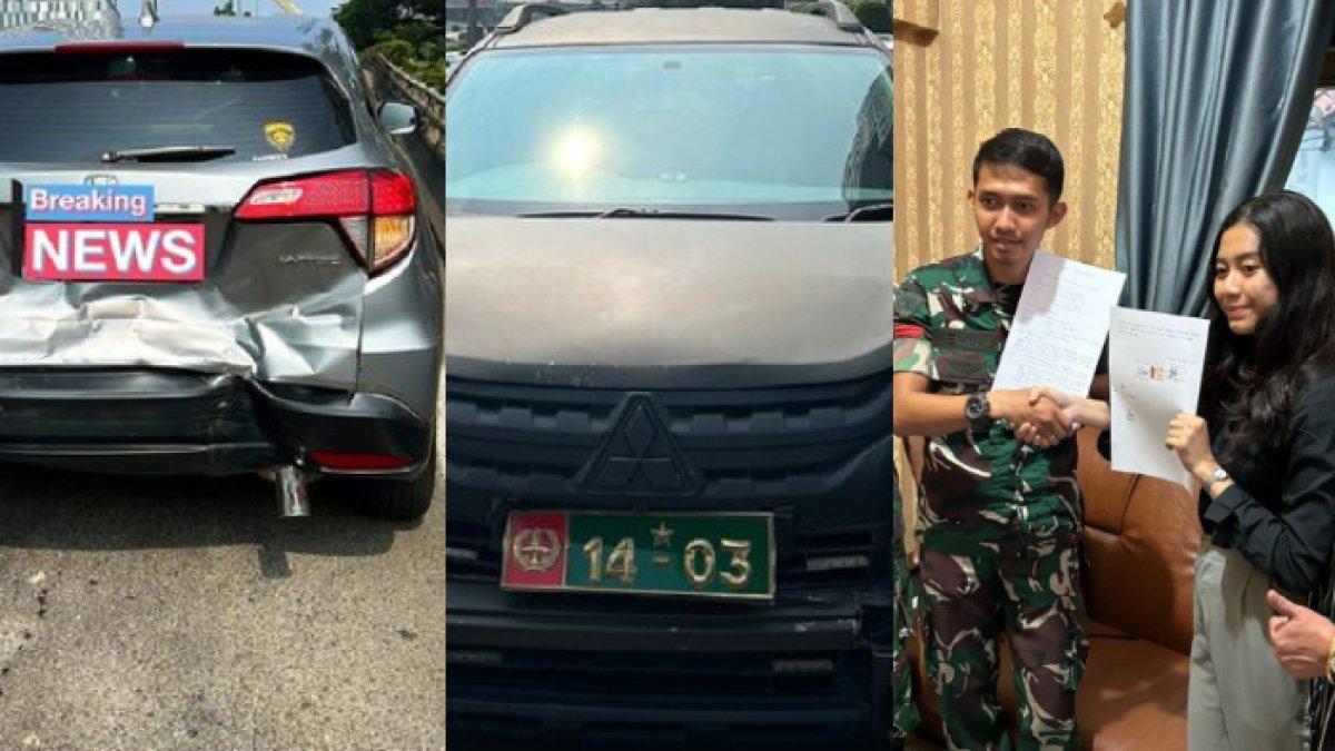 Viral Mobil Dinas TNI Tabrak HRV Hanya Ganti Rp 1 Juta, Kini Damai ...