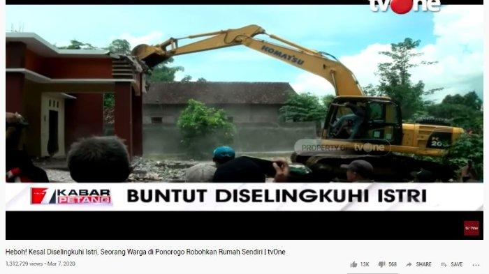 Pergoki Suami Selingkuh, Istri Nekat Robohkan Rumah yang Dibangun dari ...