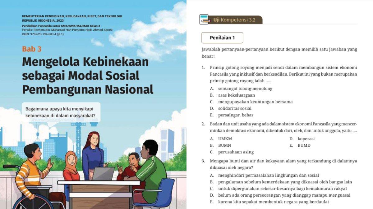 Cek Kunci Jawaban PKN Kelas 10 Kurikulum Merdeka Bab 3 Soal Kebhinekaan Sosial Halaman 146 & 147 ...