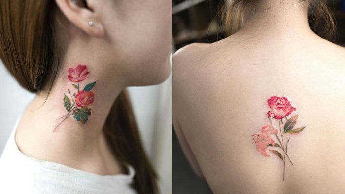 Aw! 7 Tato Bunga Ini Bikin Kamu Pengen 'Dirajah'! Nomor 6 Cantik Banget ...